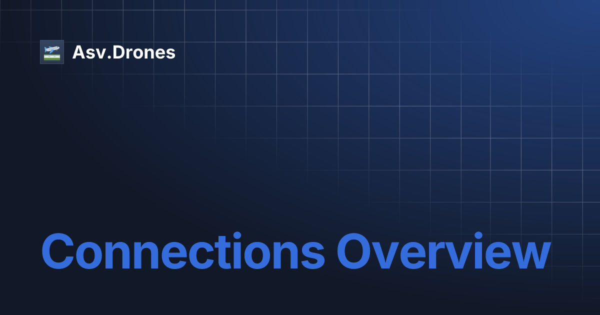 Connections Overview | Asv.Drones
